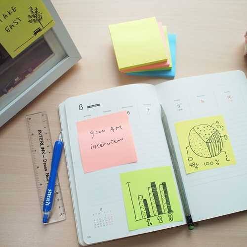 Stick'n Sticky notes - 76x76mm - Extra sticky - Magenta - 90 ...